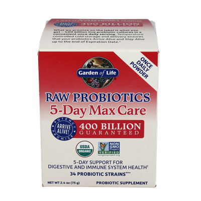 RAW Probiotics 5 Day Max Care | Pharmedico