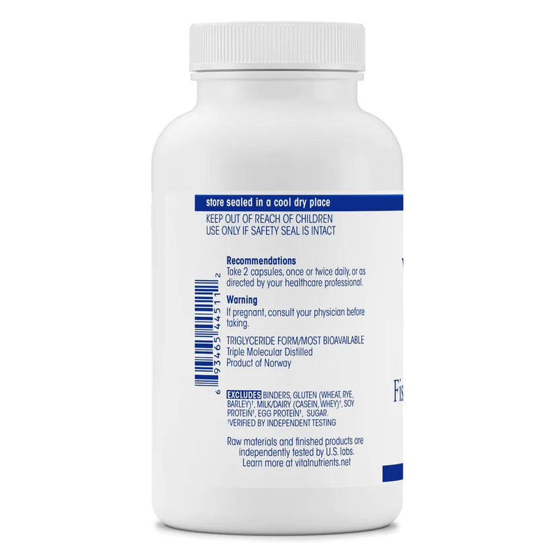Ultra Pure® Fish Oil 700 Enteric Triglyceride Form - Vital Nutrients ...